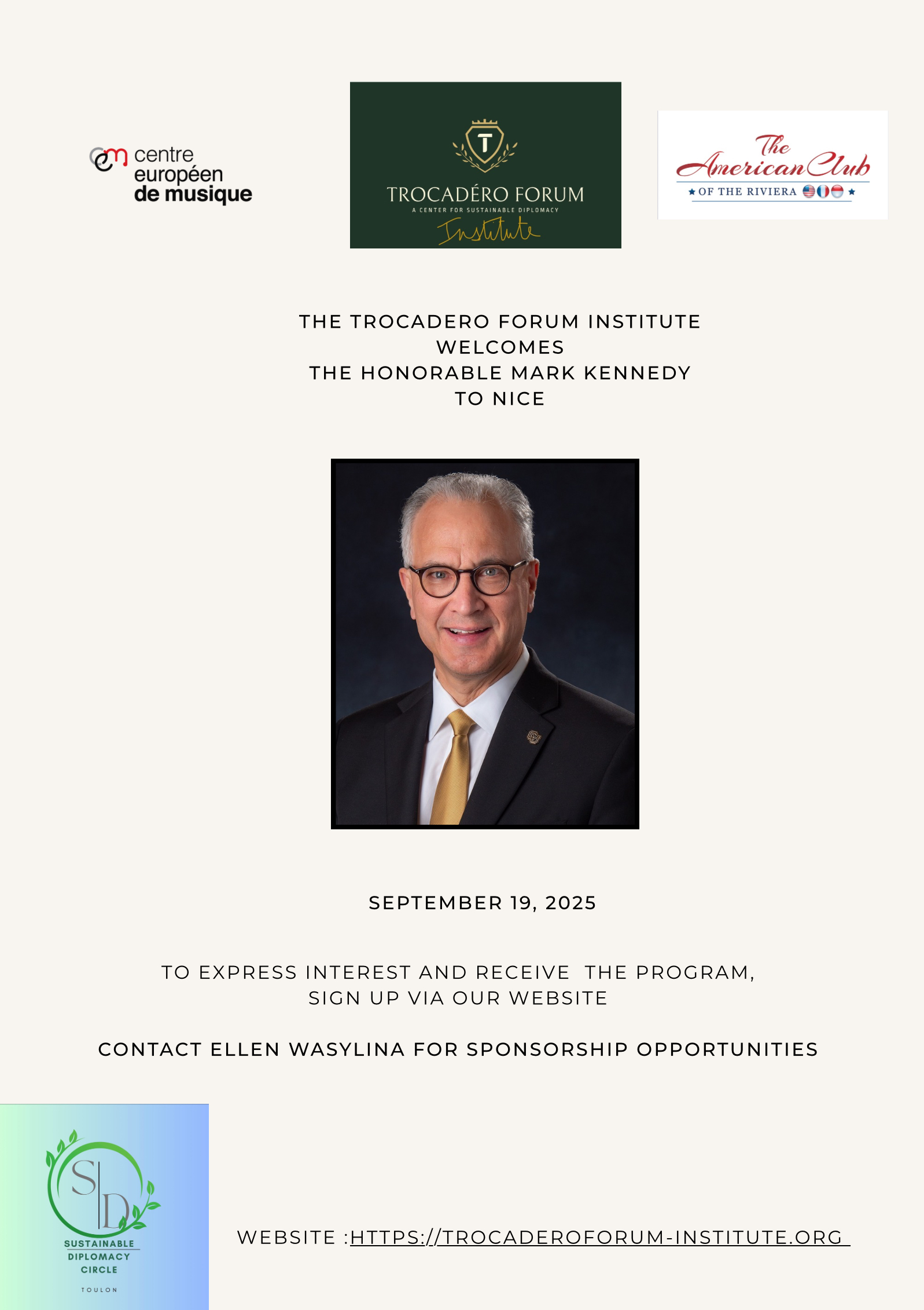 TFI is partnering with the Centre Européen de Musique and the American ...