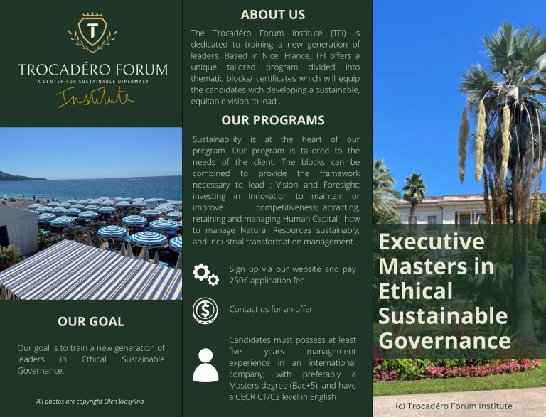 Executive Programmes – Trocadéro Forum Institute (TFI)