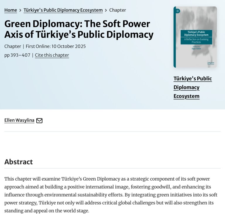 Green Diplomacy – Trocadéro Forum Institute (TFI)